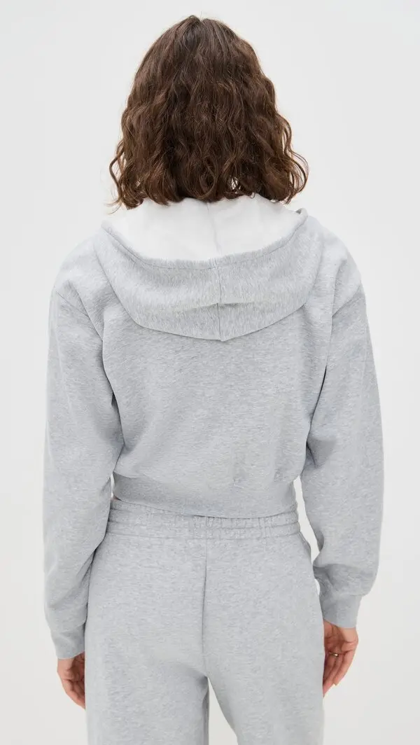 Beyond Yoga Luxefleece Zip Up Hoodie - Light Heather Gray